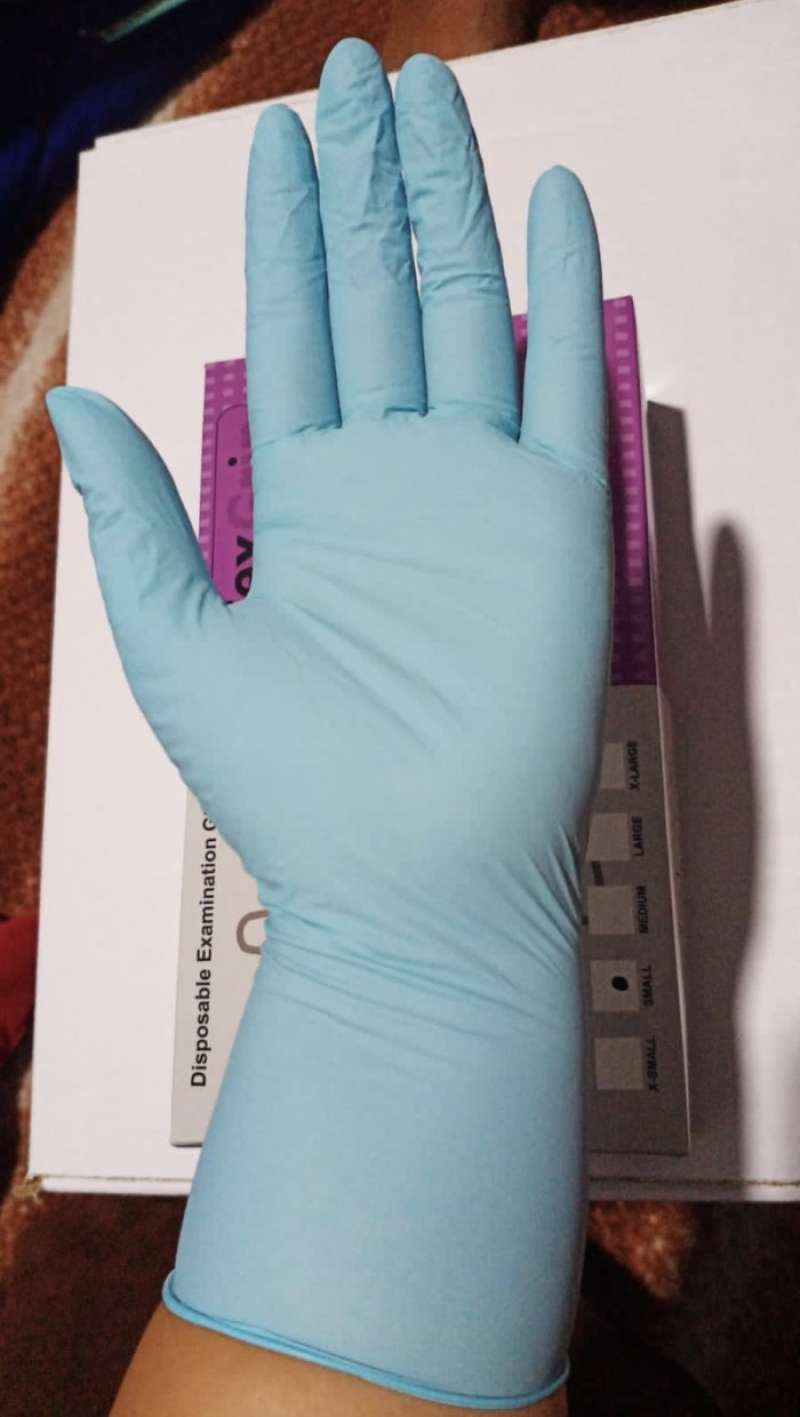 Jual Sarung Tangan Karet Tex Grip Nitrile Kemenkes Texgrip Handscoon ...