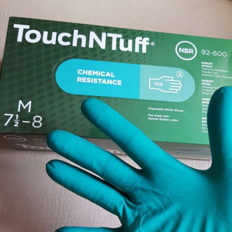 Jual Sarung Tangan Nitril Ansel Touch N Tuff Tnt 92600 Tebal. Eceran ...