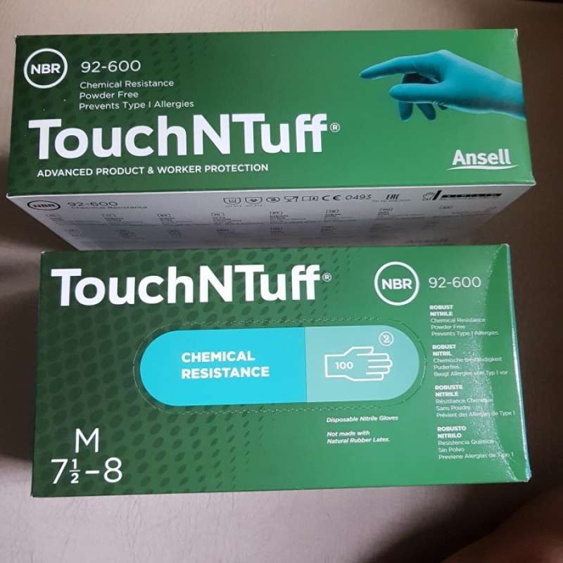 Jual Sarung Tangan Nitril Ansel Touch N Tuff Tnt 92600 Tebal. Eceran ...