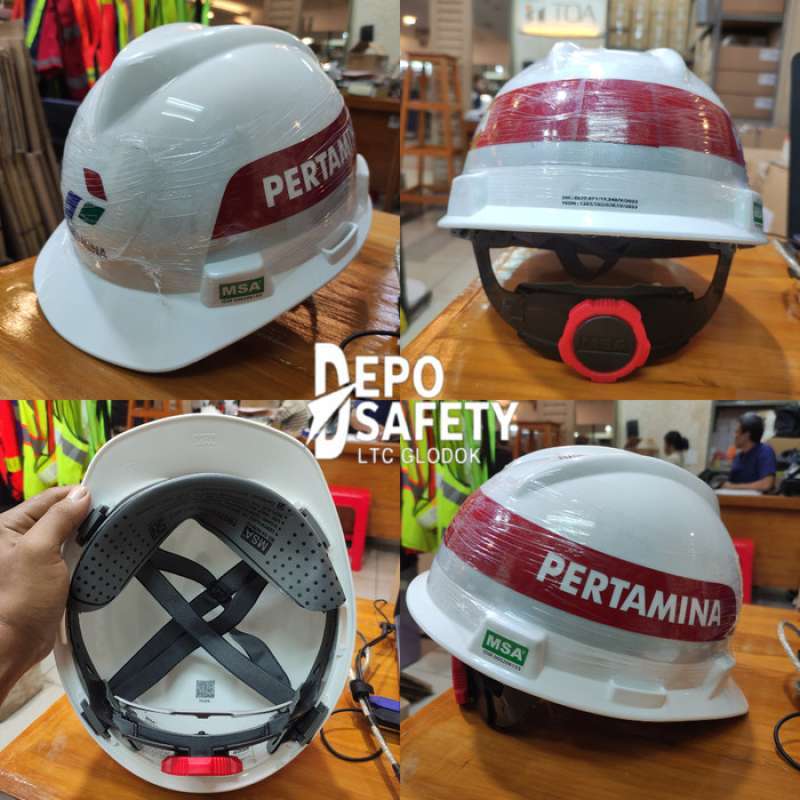 Jual Helm Safety Pertamina V Gard Standard Sni - Helm Safety Msa ...