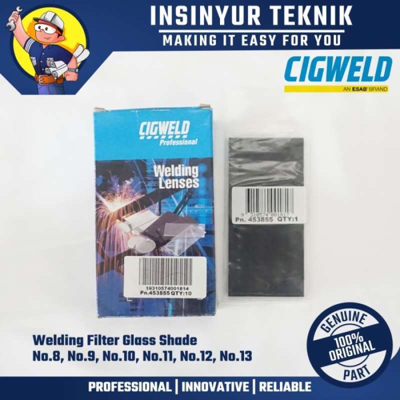 Jual Cigweld Welding Filter Glass Shade 8 9 10 11 12 13 - No.8 Di Seller Yama - Cengkareng Timur ...