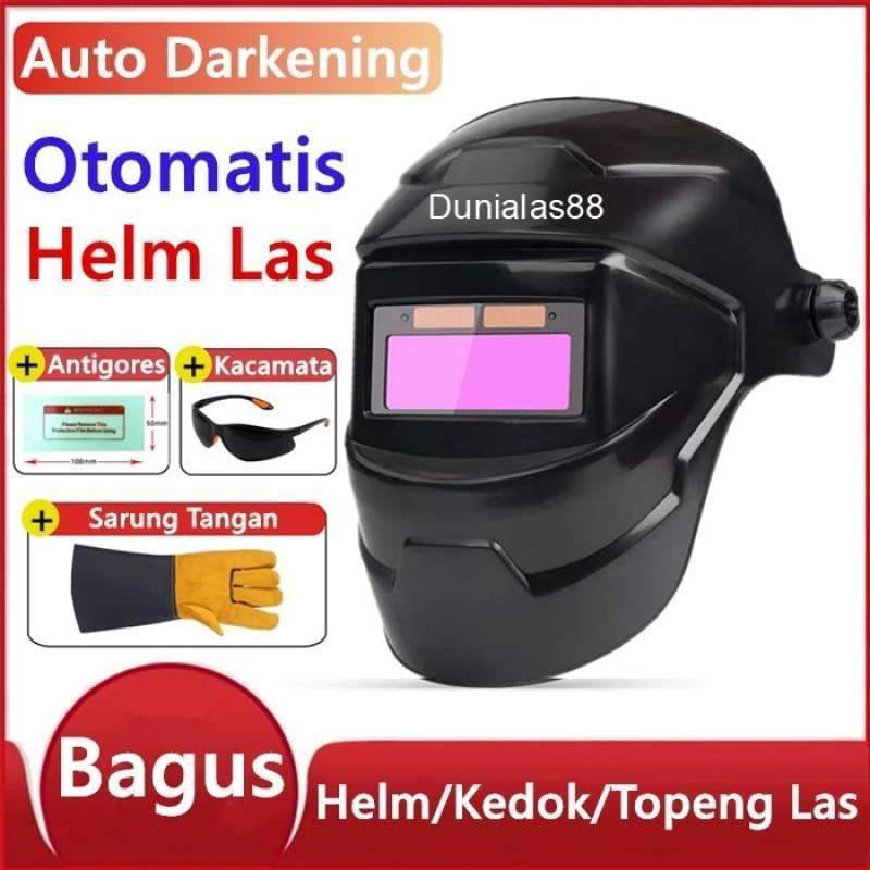 Jual Helm Las Otomatis Kedok Kacamata Las Auto Dark Welding Helmet ...