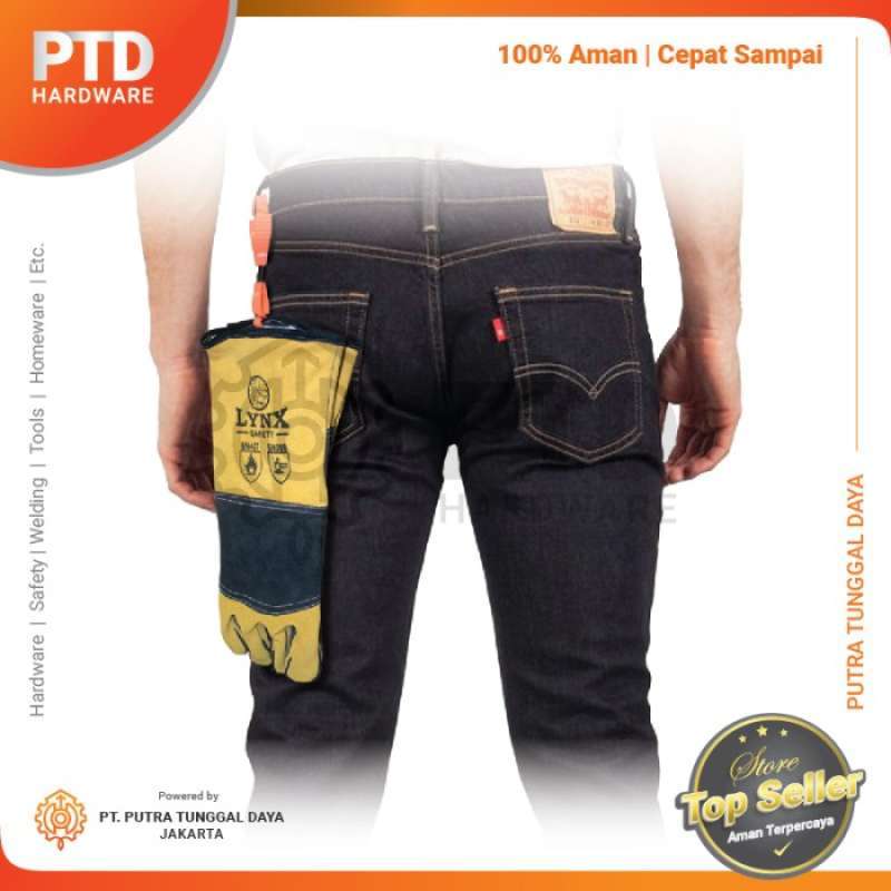 Jual Sarung Tangan Kulit Tebal Las Welding Anti Panas 16 Inch Kuning ...