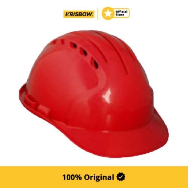 Jual Krisbow Helm Keselamatan Kerja Front Brim Ecm Hdpe - Merah Di ...