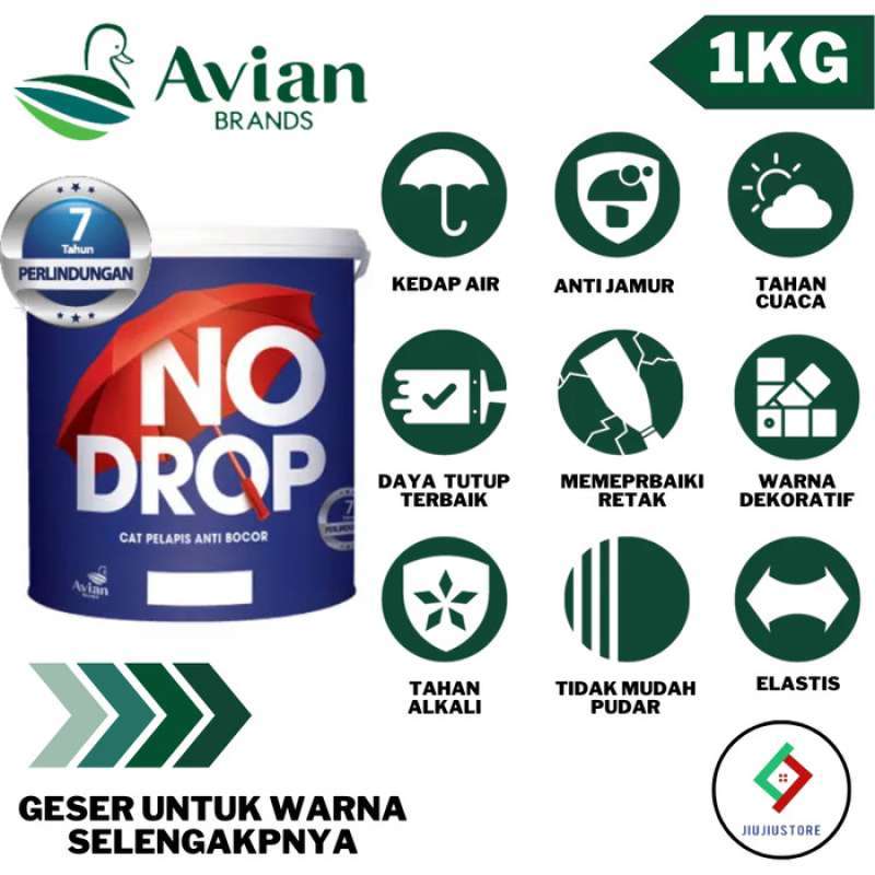 Jual No Drop 1kg Abu Abu Nodrop 1kg Abu Abu Cat Pelapis Anti Bocor No ...