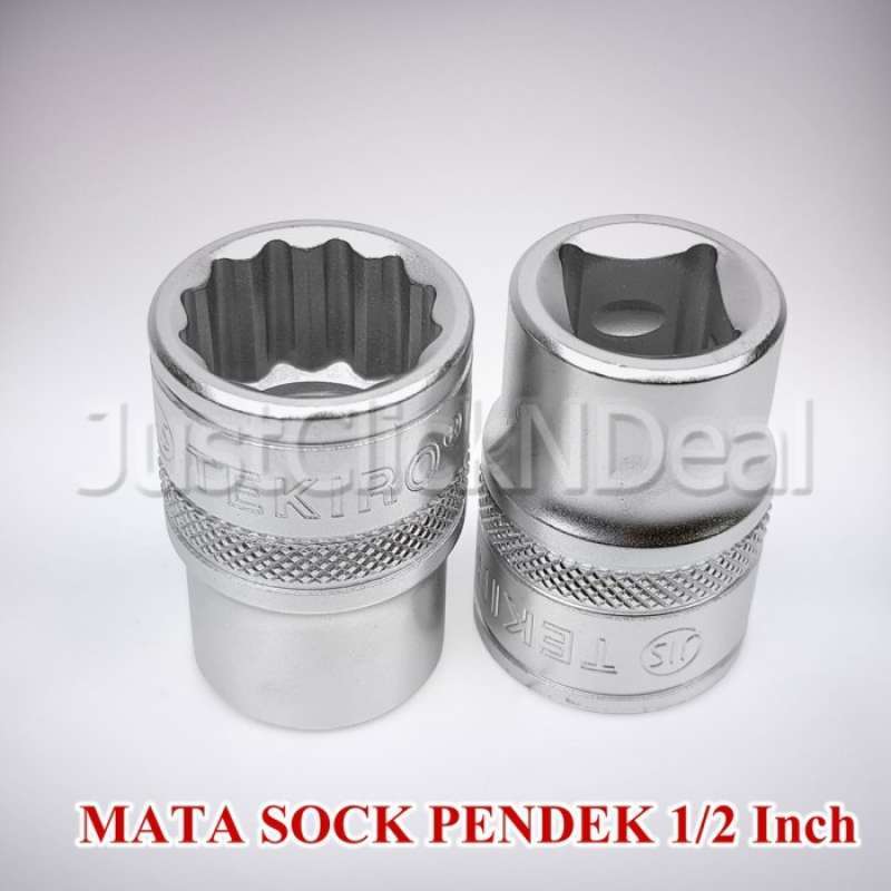 Jual Tekiro Mata Sock 22 - 32 Mm 1/2 Inch 12pt Kunci Sok Hand Socket ...