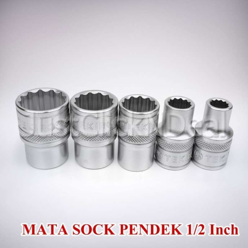 Jual Tekiro Mata Sock 22 - 32 Mm 1/2 Inch 12pt Kunci Sok Hand Socket ...