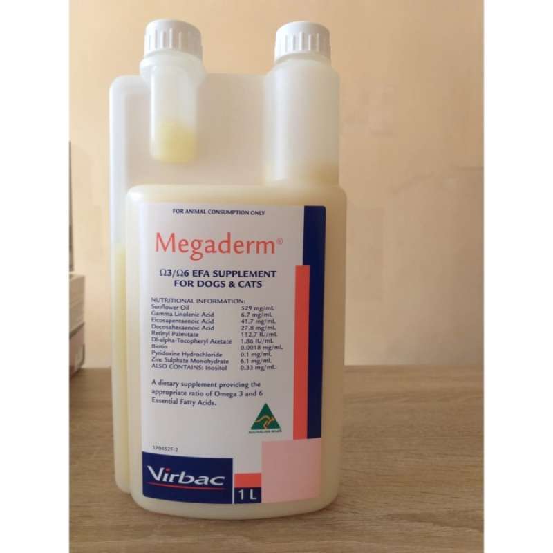 Promo Megaderm 1 Liter Virbac Vitamin Bulu Kulit Freshpack Diskon 23% ...