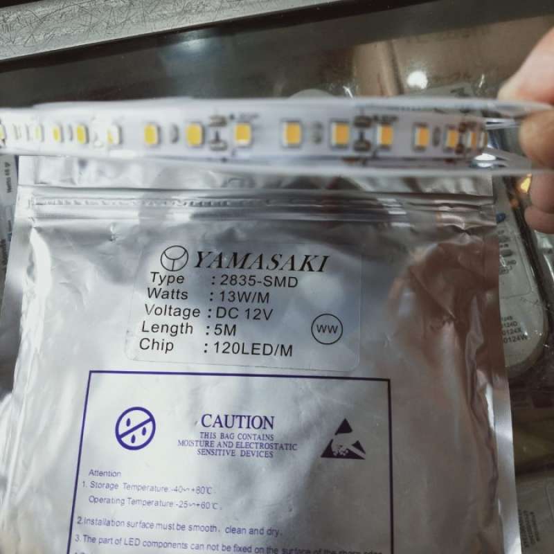 Jual Lampu Led Strip Yamasaki 120led Mata Penuh Smd 2835 Dc12v Warm ...