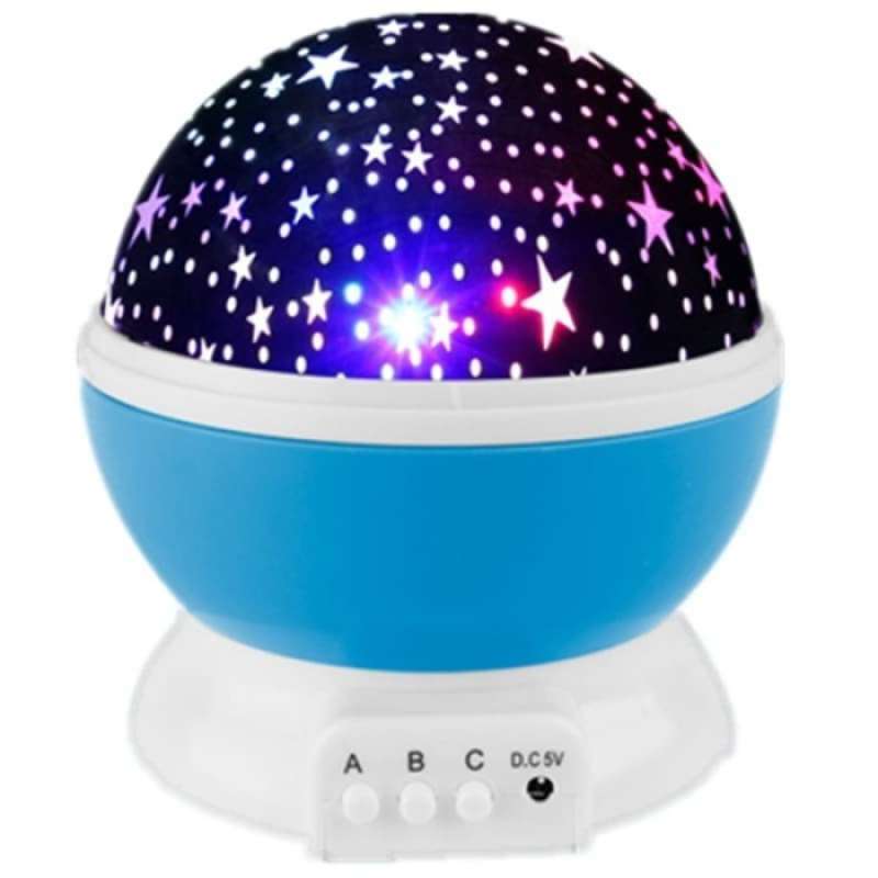Jual Lampu Tidur Led Proyeksi Unik Hias Kamar Motif Moon And Star Di ...
