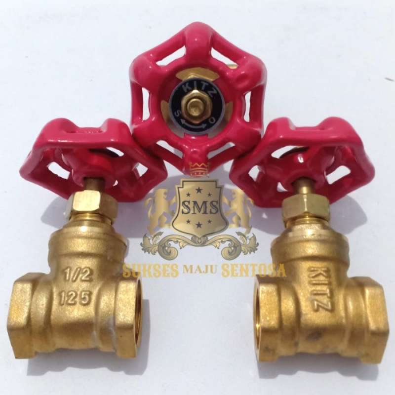 Jual Gate Valve Kuningan Kitz 2 / Stop Kran Putar 2 Inch Brass Promo - 1/2 Di Seller Aghanim ...