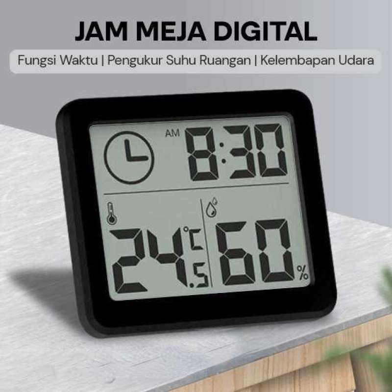 Promo Jam Dinding Jam Meja Digital Dilengkapi Pengukur Suhu & Kelembapan Terbaru Diskon 47% Di ...