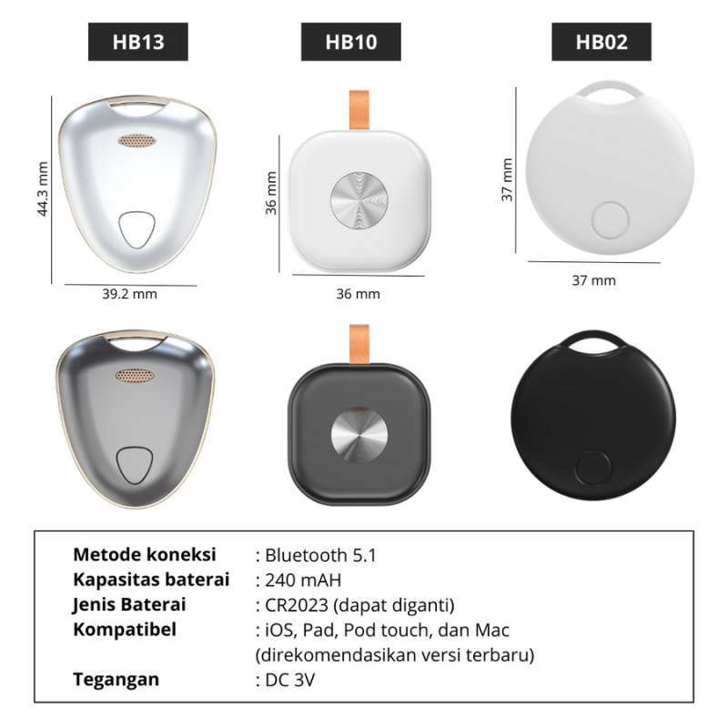 Jual Mini Smart Airtag Pet Gps Tracker Apple Finder Bluetooth | Alat ...