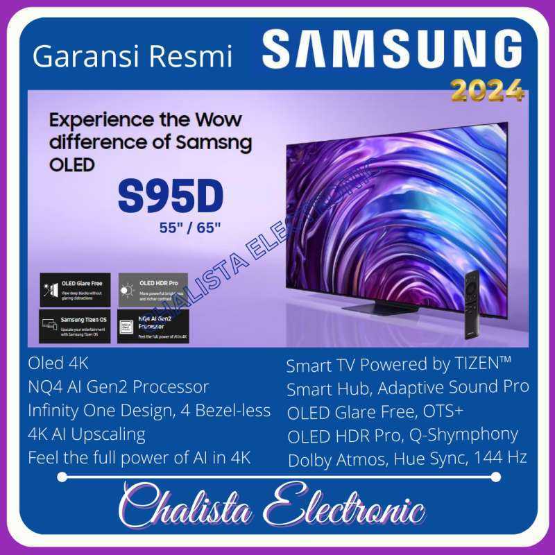 Jual Samsung 65s95d (2024) S95d Oled 4k Tizen Os Smart Tv 65 Inch ...