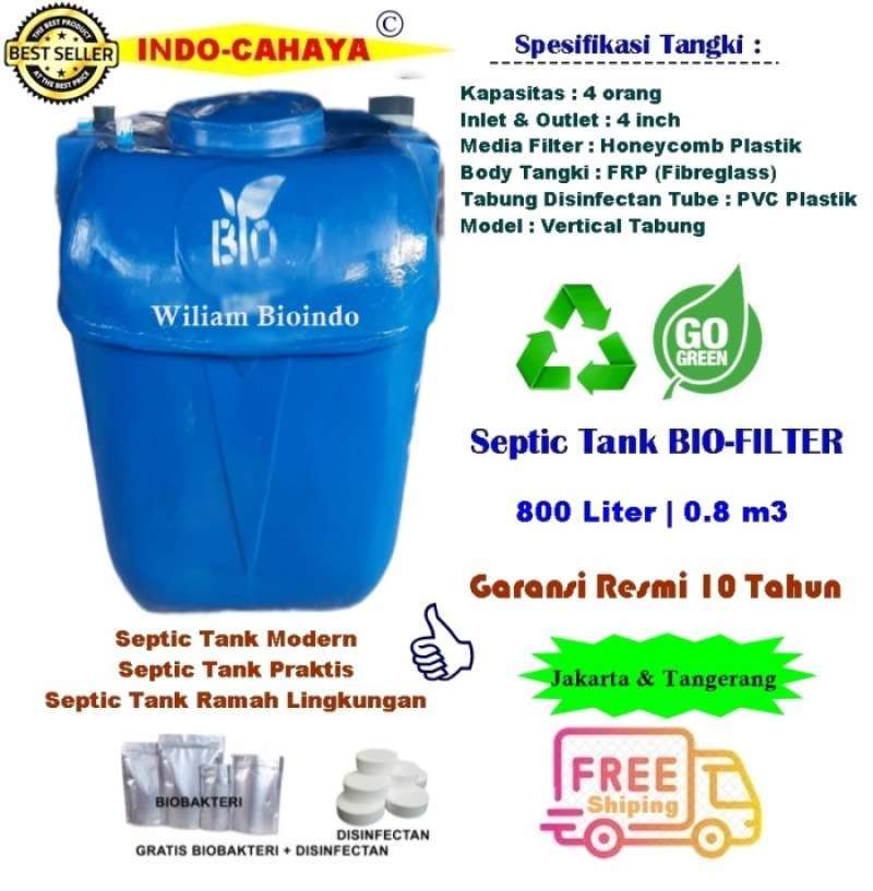 Jual Septic Tank Biofilter, Bioindo, Biotank, Biotech Bt 08 800 Liter ...