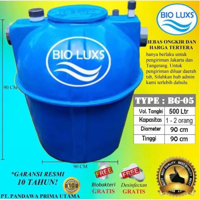 Jual [wp43] Septic Tank Bio, Biotech, Biofil, Septictank Bioluxs 500 ...