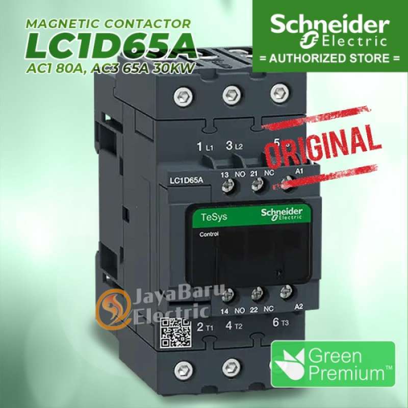 Jual Kontaktor Contactor Schneider Lc1d65a 24v 42v 48v 110v 220v 380v ...