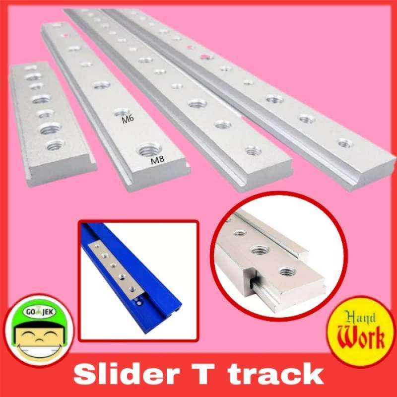Jual Slide Slab M8 200mm T Slot T Track Miter Track Fixturetable Saw Di ...