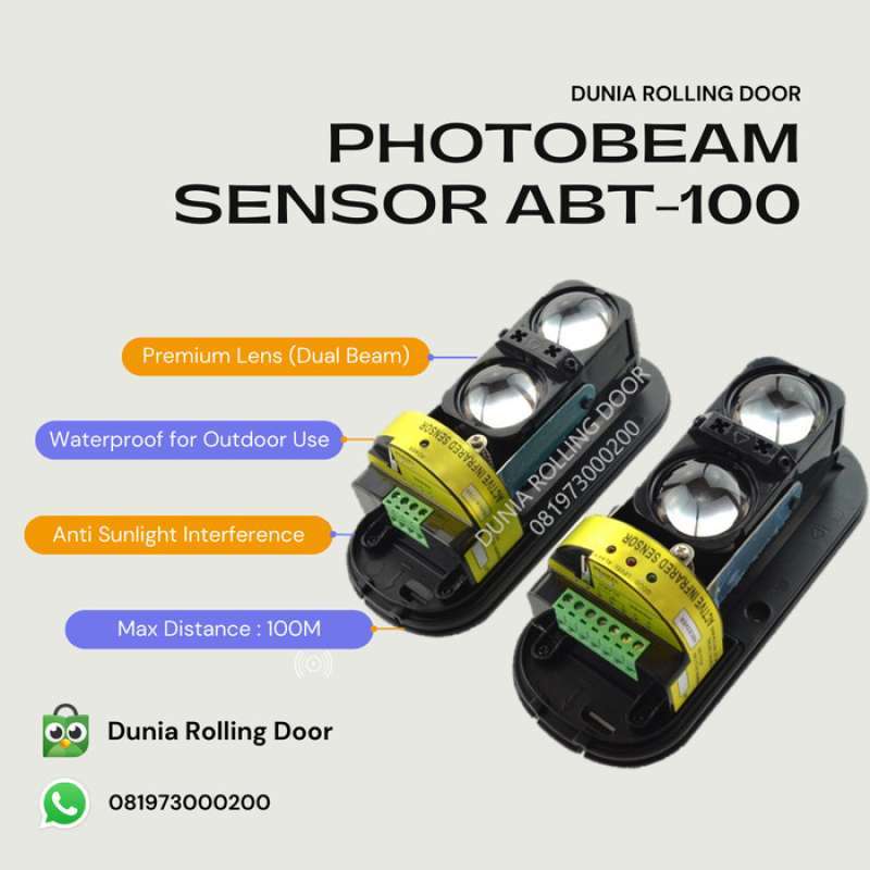 Jual Premium Dual Photo Beam Sensor 100 Meter (infrared) Abt-100 Di ...