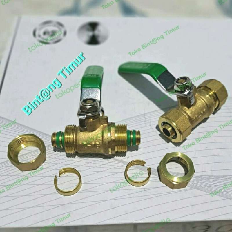 Jual Ball Valve Kuningan 1/2 Inch. Stop Kran Pipa Air Panas Kuningan 1/ ...