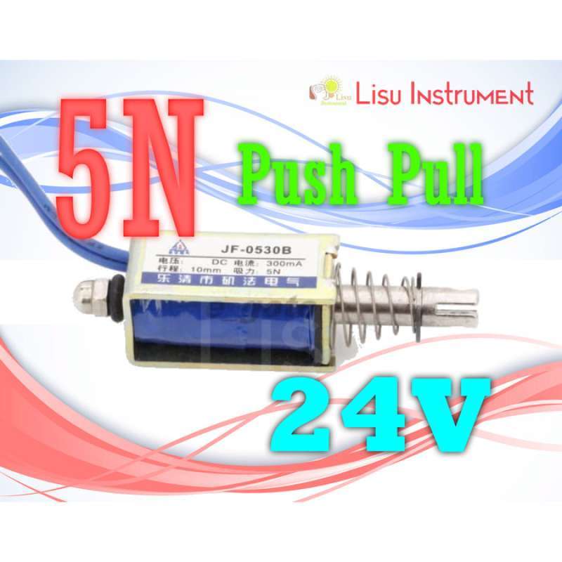 Jual 0530b 300ma 5n 10mm Pull-push-type Solenoid Electromagnet 12v 24v ...