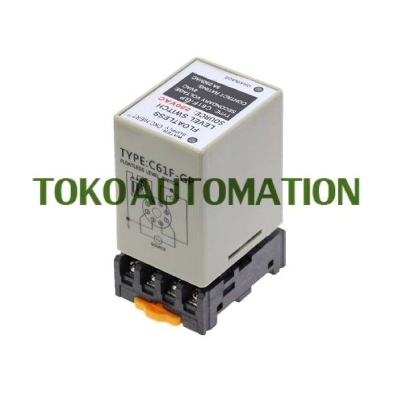 Jual C61f-gp C61f Gp Ac 220v Floatless Level Relay Dangan Socket Sd22 ...