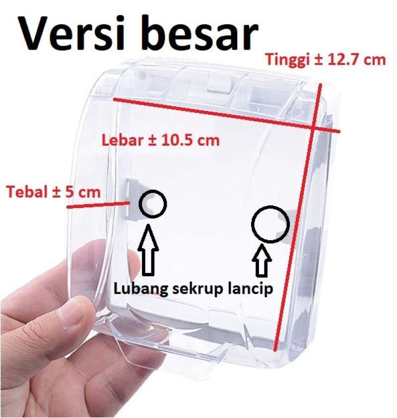 Jual Rain Cover Besar Pelindung Tutup Kotak Bel Rumah Door Bell ...