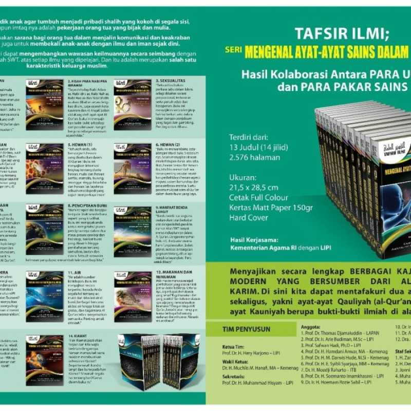 Promo Ensiklopedi Tafsir Ilmi (14 Jilid) Mengenal Ayat-ayat Sains Al Quran Diskon 23% Di Seller ...