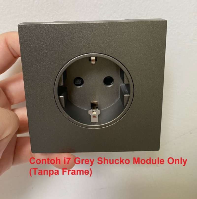 Jual Simon I7 Stop Kontak Shucko - Warna Grey (tanpa Frame) Di Seller ...