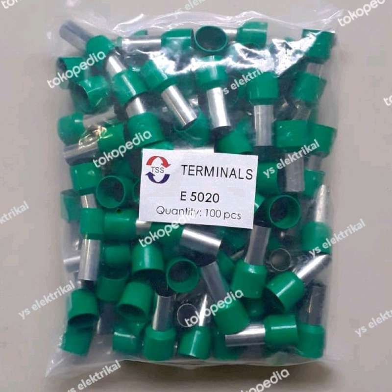 Jual Ferrules 50mm Isolasi E5020 Olive Skun Kabel 50mm Di Seller Shin ...
