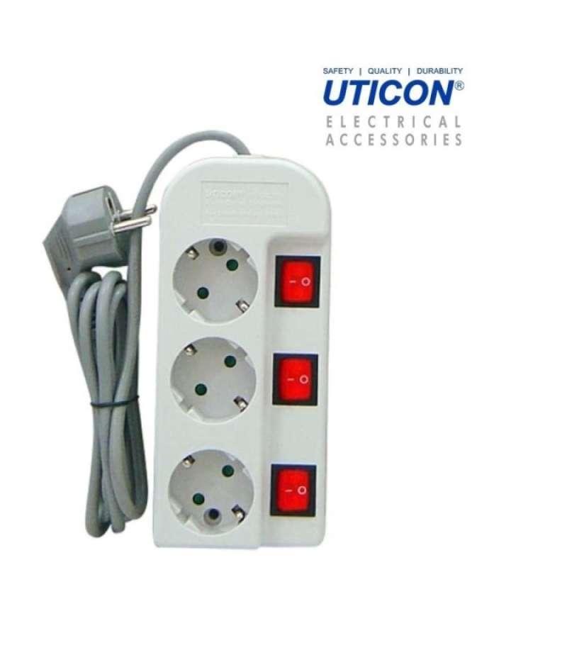 Jual Uticon Stop Kontak Saklar 3 4 5 6 Lubang Sambungan Colokan Saklar - 6 Lubang Di Seller ...