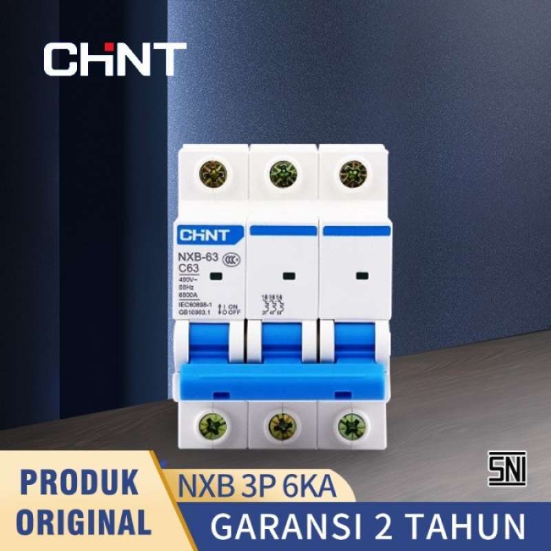 Jual Mcb Chint Nxb 3p 6ka (1a,2a,4a,6a 10a 16a 20a 25a 32a 40a,50a,63a) - 50a Di Seller Shin ...