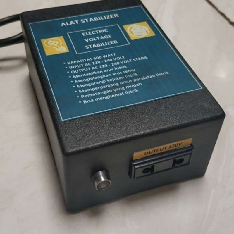 Jual Stabilizer Tegangan Listrik Buat Peralatan Listrik - Ada Voltmeter ...