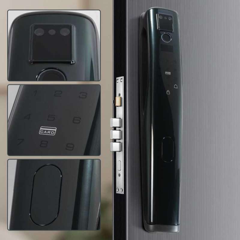 Jual Sl-smart Smart Door Lock Face Recognition Fingerprint Password Key ...