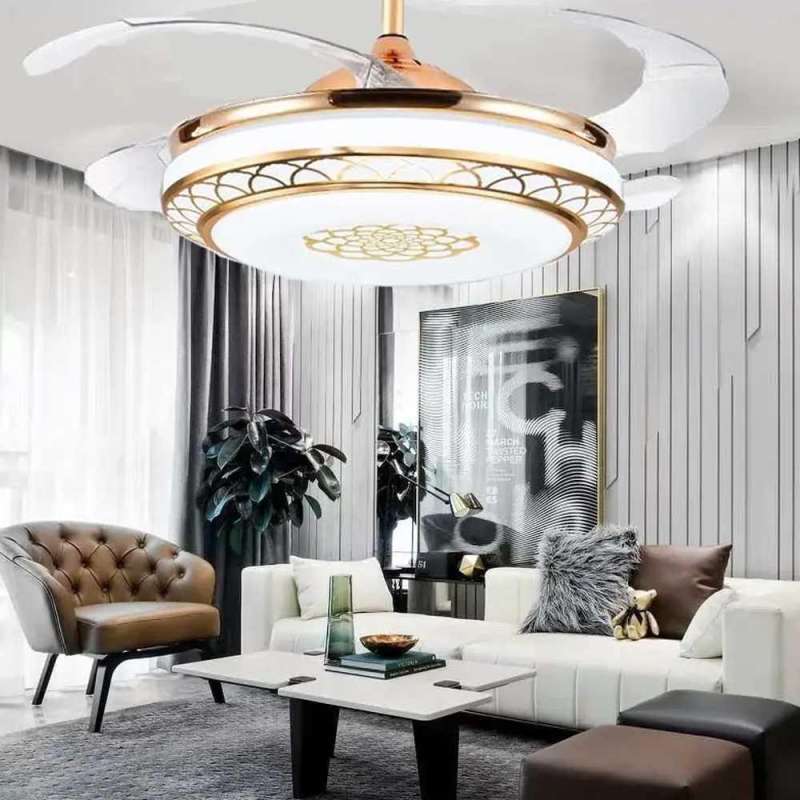 Jual Leutcher Kipas Angin Gantung Lampu Led Tri Color With Remote ...