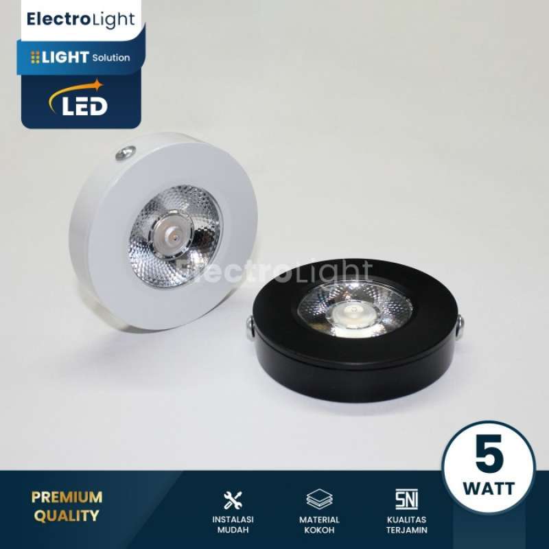 Promo Lampu Downlight Mini Led 5w Hias Outbow Tempel Minimalis Hitam ...
