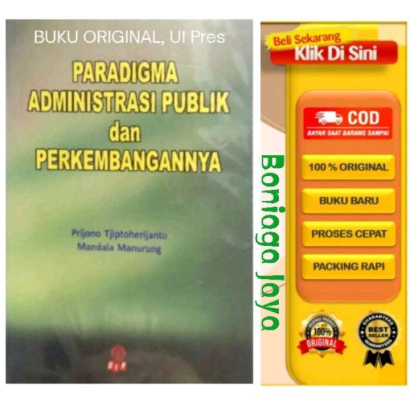Promo Buku, Paradigma Administrasi Publik Dan Perkembangannya - Prijono ...