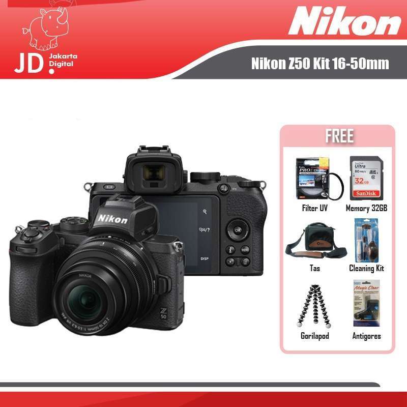 Promo Nikon Z50 Kit 16-50mm Lens Mirrorless Camera - Nikon Z50 Kit ...