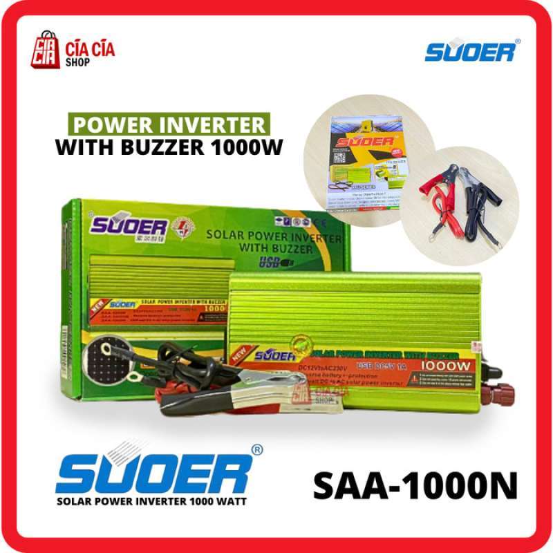 Jual Solar Power Inverter With Buzzer 1000w Suoer Saa-1000n Inverter ...
