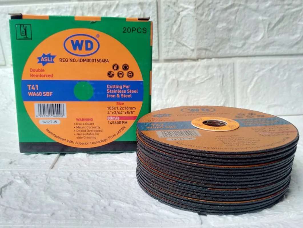 Jual Batu Gerinda Potong Wd 4 Inch X 1,2 Mm Original - Harga Per Box ...