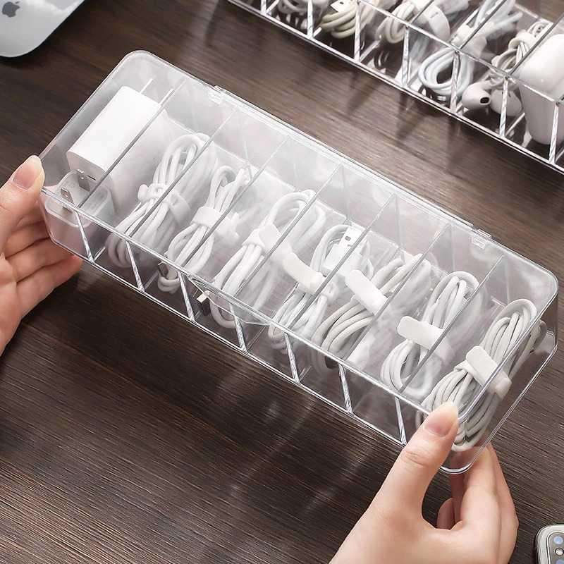 Jual Bnbs Kotak Kabel Organizer Cable Storage Box 7 Slot With Cover Bn ...