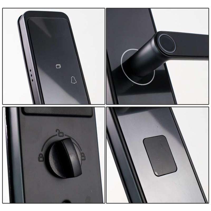Jual Smart Door Lock Password Fingerprint Card Xr25 Penghalang Pintu Bawah Gagang Kamar Penahan ...