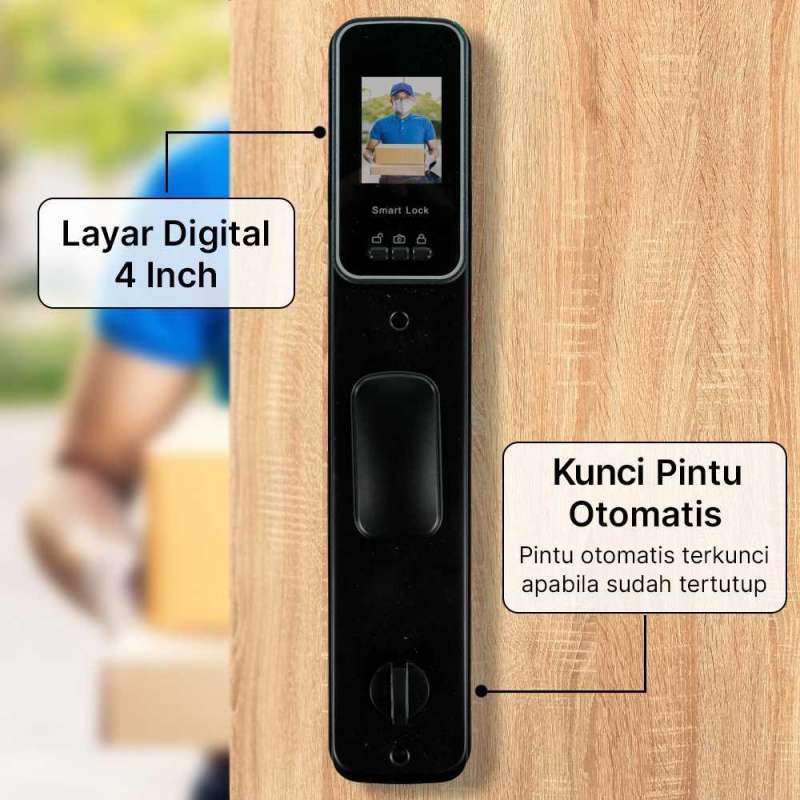 Jual Aloy-x Smart Door Lock Face Recognition Fingerprint Password Key ...