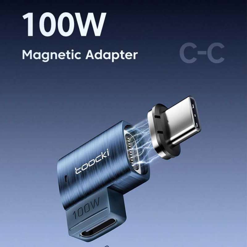 Jual Otg Type C Female To Male Adapter Magnetic Converter 100w Tq-otg03 ...