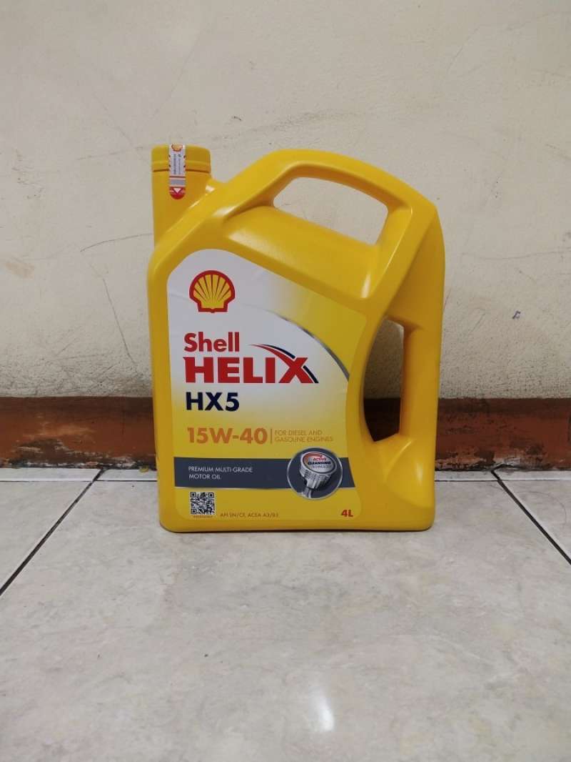 Promo Oli Mesin Shell Helix Hx 5 Hx5 15w-40 4l 4 Liter Galon Terbaik ...