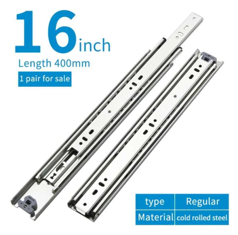Promo Heavy Duty Drawer Slide With Lock Rel Laci Max 100 Kg Sale - 40 ...
