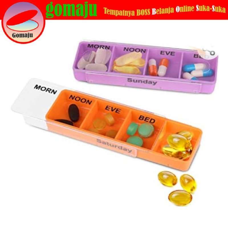 Promo Pill Box Tempat Obat Tempat Vit Kotak Obat Model Tower 4sekat ...