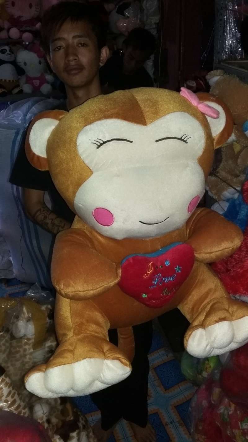 Promo Boneka Monyet Kingkong Kera Simpanse Orang Hutan Coklat Jumbo ...