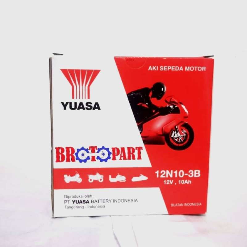 Promo Aki Motor Vespa Px, Excel, Spartan 12n10-3b Aki Basah 12v 10ah Sale Diskon 30% Di Seller ...