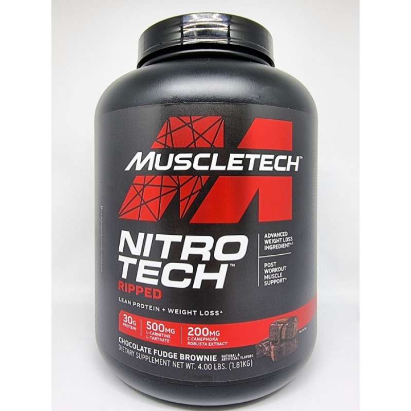 Promo Nitrotech Ripped Muscletech 4 Lbs Nitro Tech 4lbs 4lb Lb Whey ...
